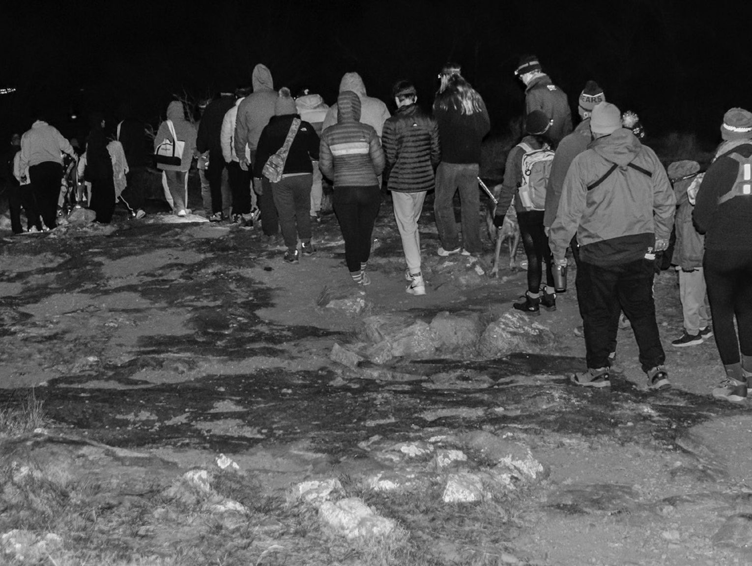 Magical midnight hike at park venue rings in new year